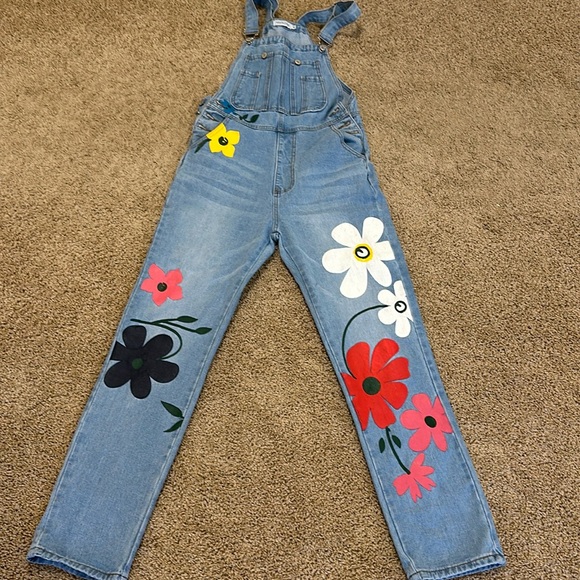 MISSLOOK | Jeans | Flower Power By Miss Look Overalls | Poshmark